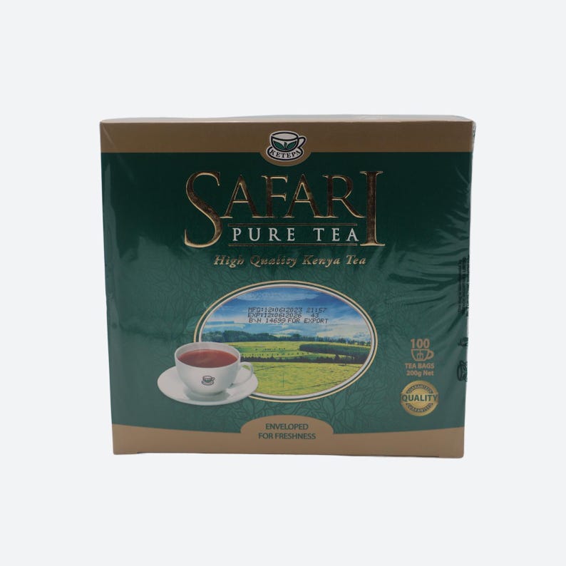Ketepa Safari Pure Kenya Tea 200g 100 Tea Bags - Etsy
