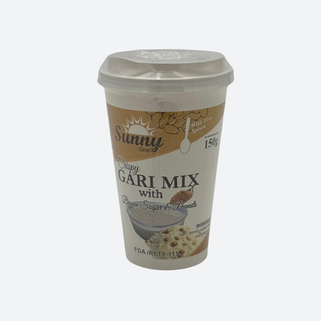 Crispy Gari Mix With Brown Sugar & Peanuts 150g - Etsy