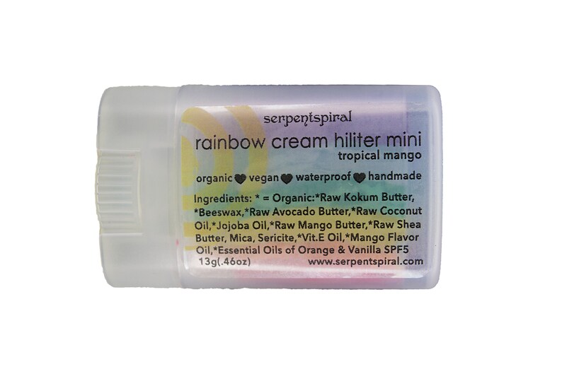 RAINBOW HIGHLIGHTER Organic Makeup Stix for Eyes, Lips, Cheeks & Body ...