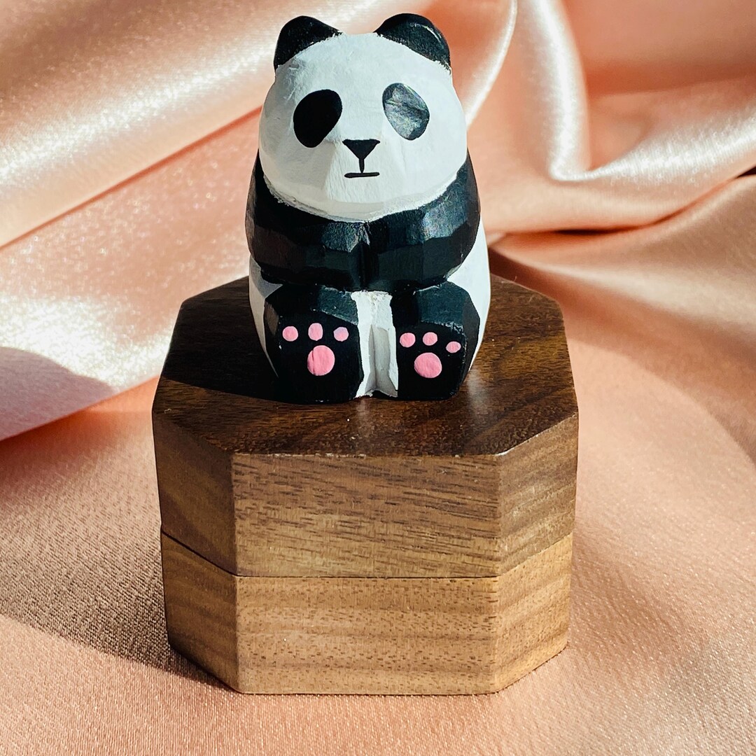 Wooden Panda Ring Box,proposal Ring Box Unique,personalized Wedding ...