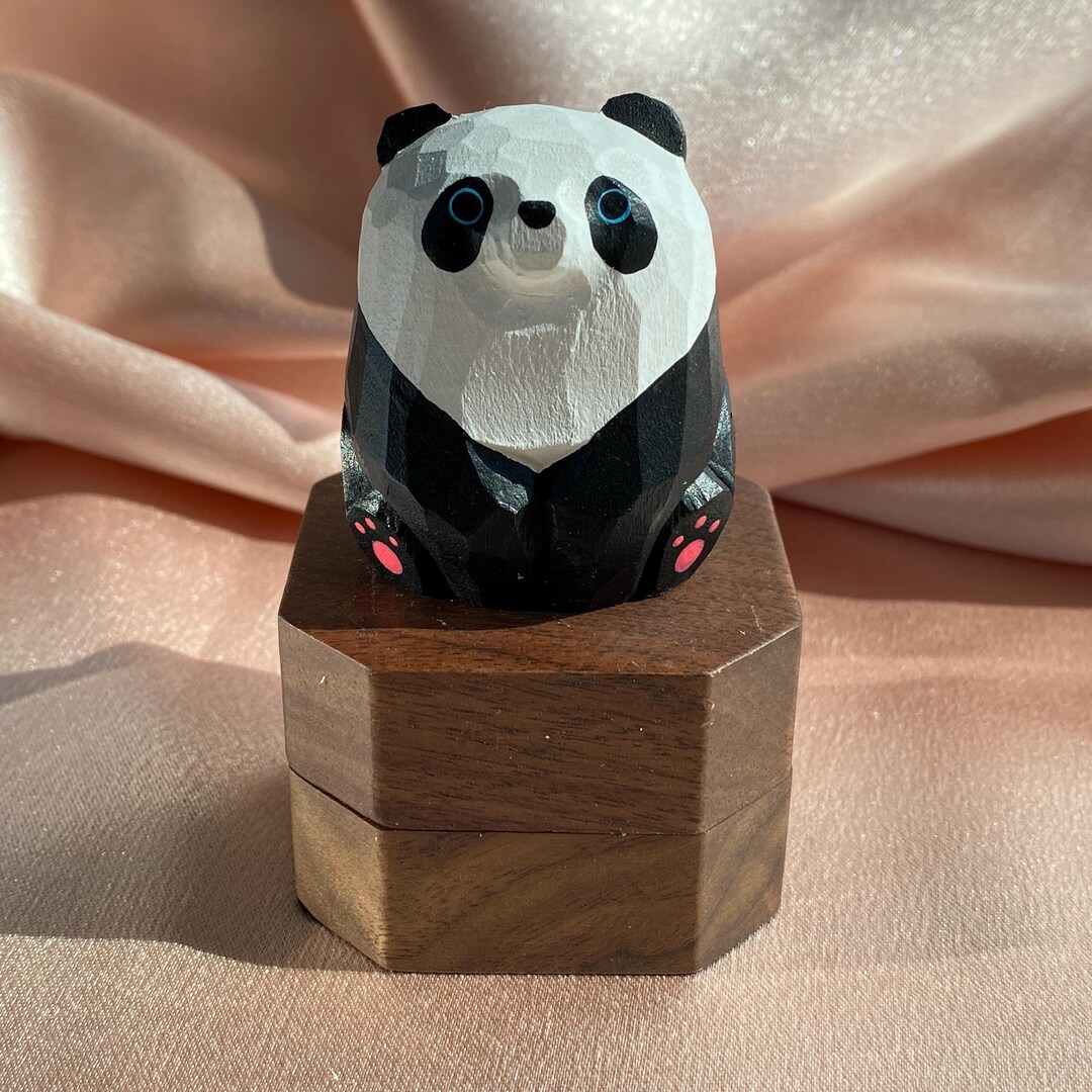 Wooden Panda Ring Box,ring Box Proposal,engagement Ring Box,jewelry Box ...