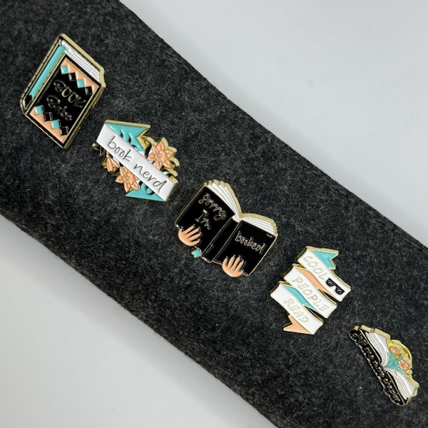 Book Pin - Etsy