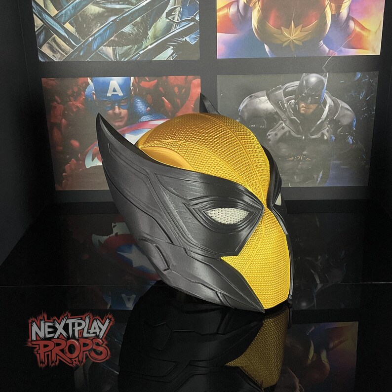 Wolverine X Deadpool Cosplay Mask 3d Print With Magnetic Connections ...