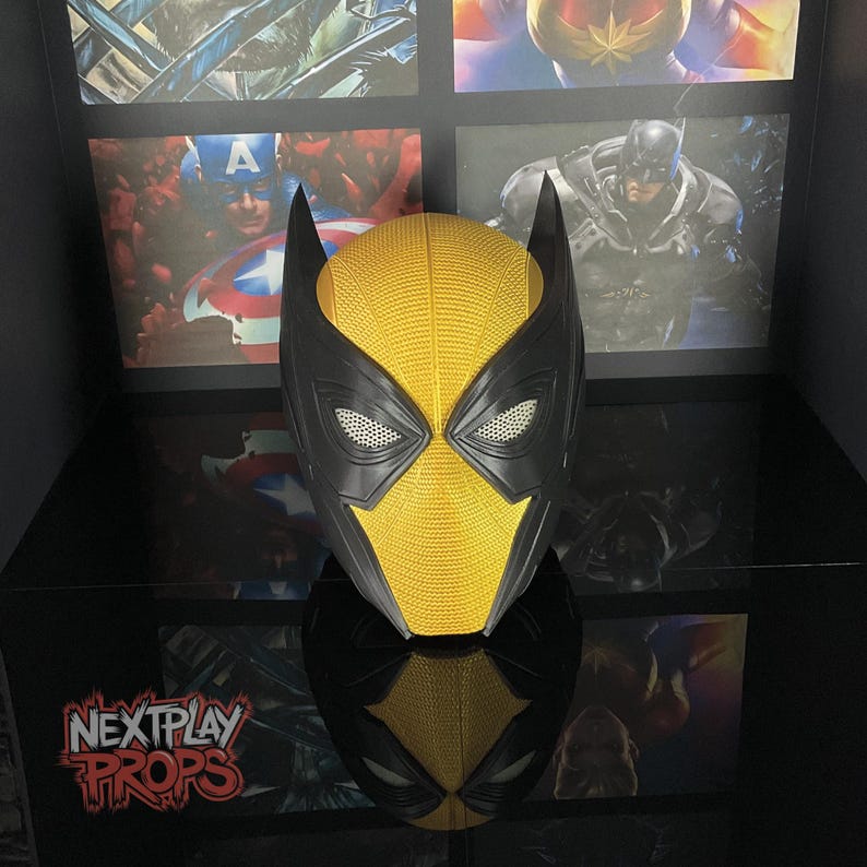 Wolverine X Deadpool Cosplay Mask 3d Print With Magnetic Connections ...