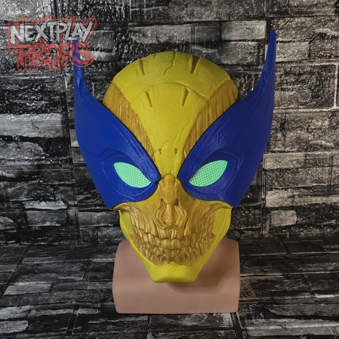 3D Printed Wolverine Cosplay Helmet, Magnetic Connections X-men ...