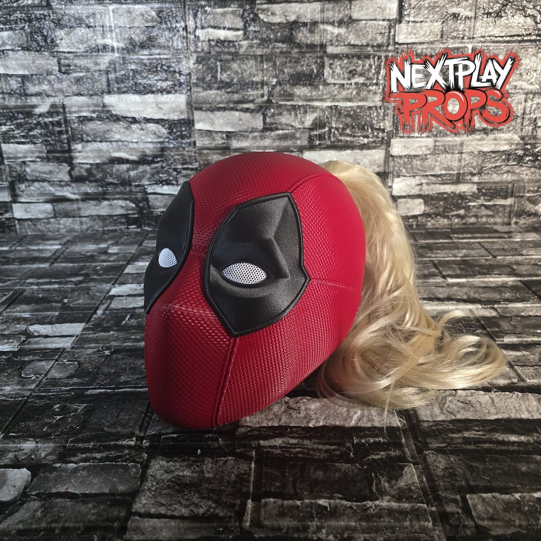Ladypool Mask With Magnetic Connections Lady Deadpool Cosplay Helmet ...