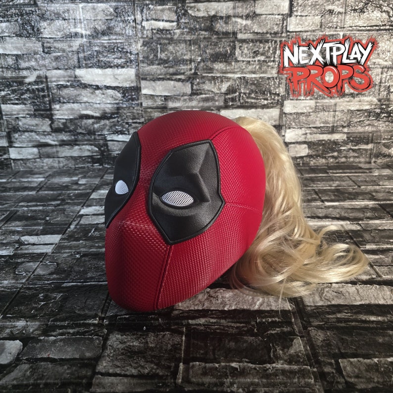 Ladypool Mask With Magnetic Connections Lady Deadpool Cosplay Helmet ...
