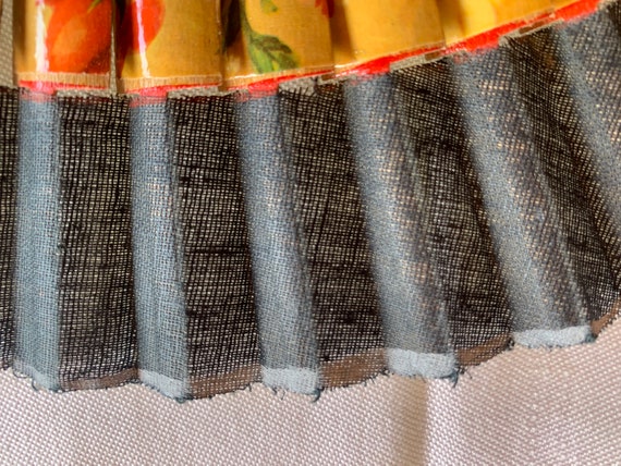 Antique Spanish Hand Painted Linen Wood Transfer Prin… - Gem