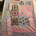 Three Farmhouse 1940s Patchwork Coordinated Matched-fabric Quilts ...