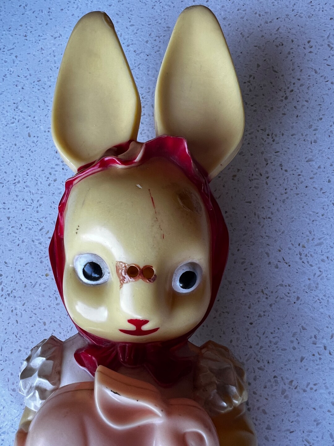 Vintage Knickerbocker Celluloid Bunny Bank Holding Toy Bunny D0 - Etsy