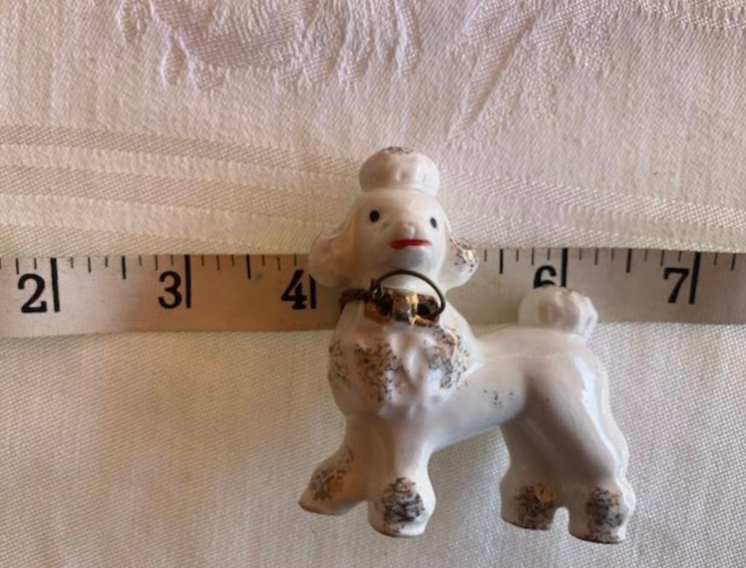 Lefton Spaghetti Poodle Porcelain Gold Trim Accents 1950s - Etsy