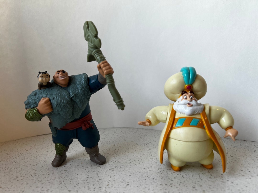 Lot of Two Disney Toys Aladdin Sultan 3 and Raya and the Last Dragon - Etsy