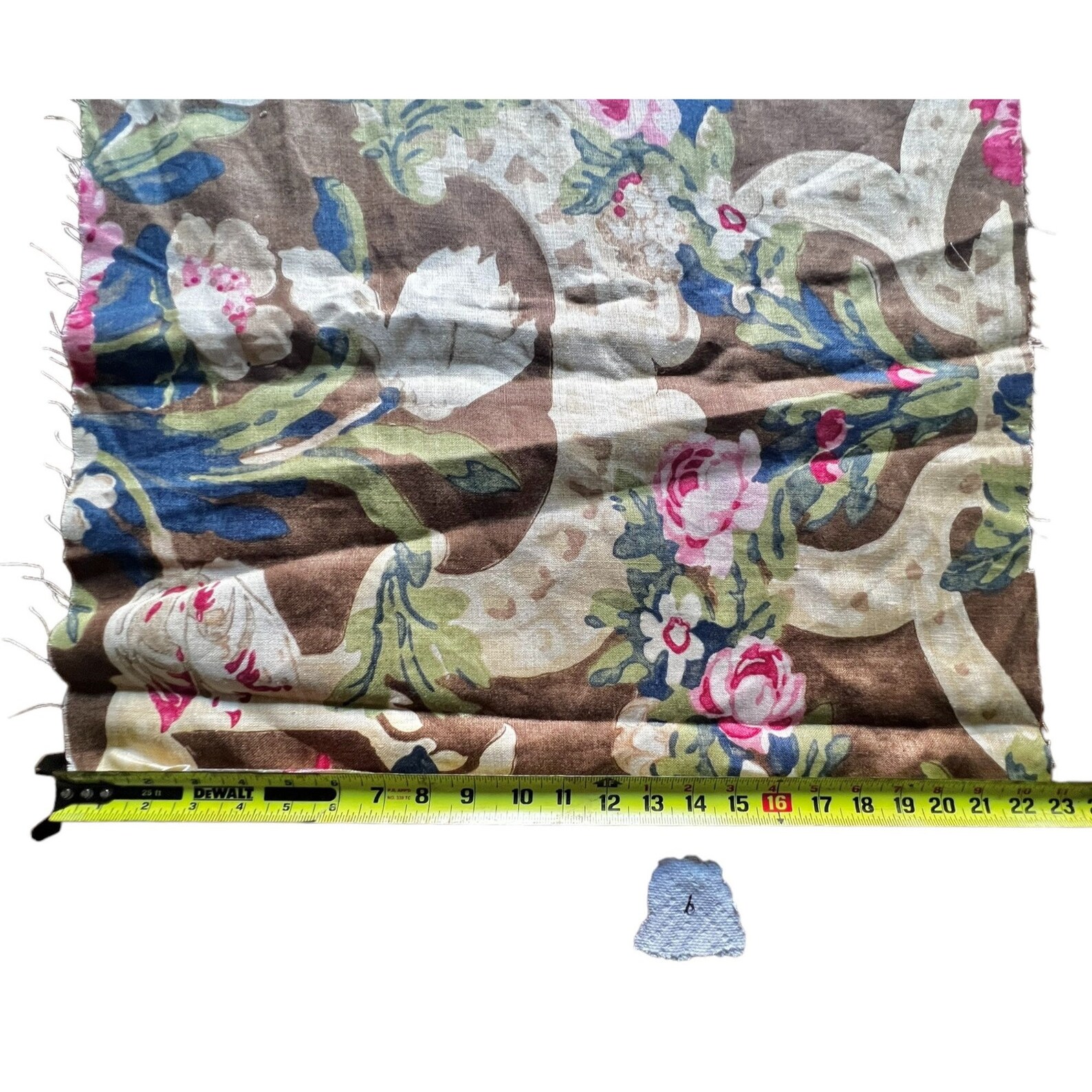 Ralph Lauren Floral Linen Fabric Juniper Berry "heathersage Floral ...
