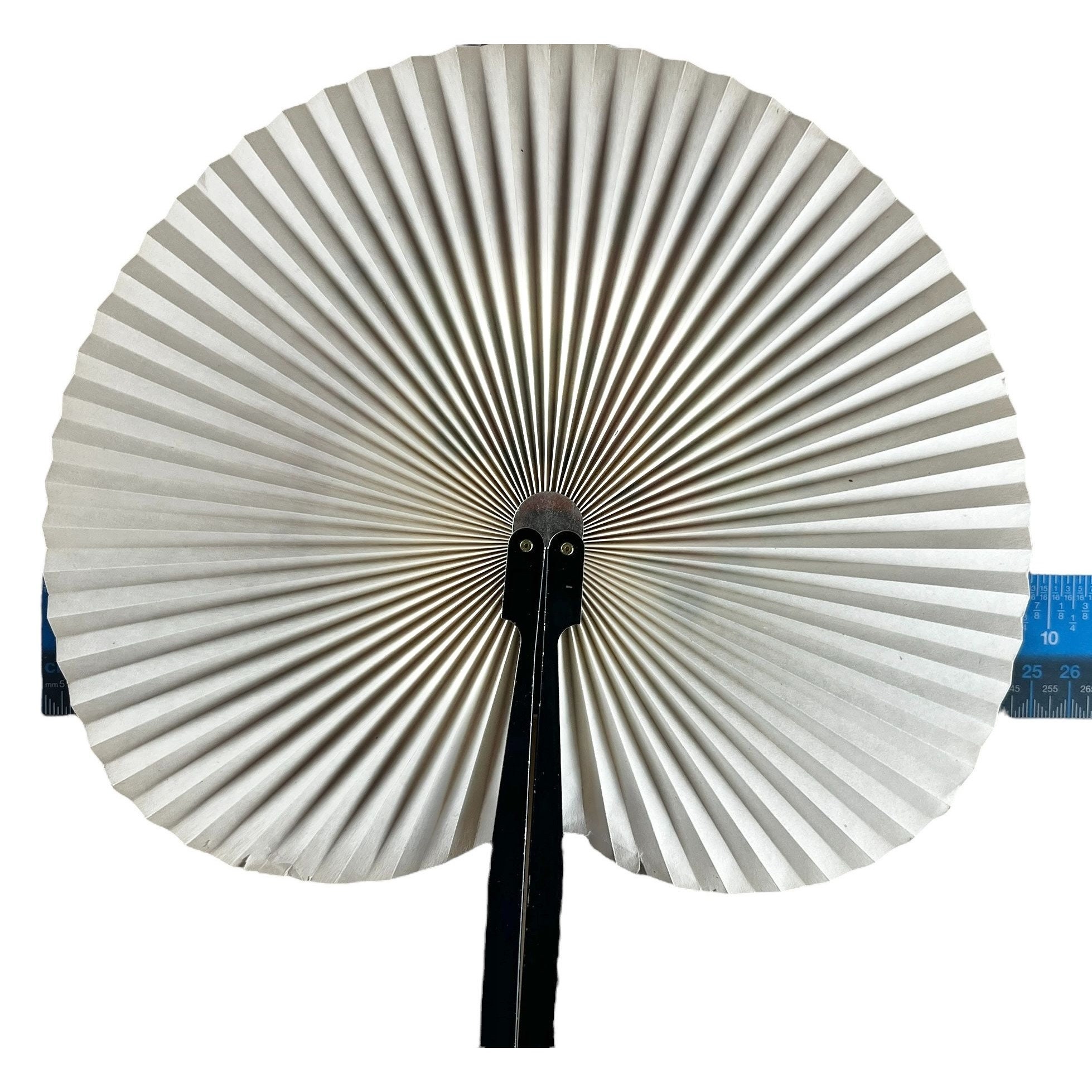 Handheld Chinese Paper Fan With Floral Design Vintage Metal Frame - Etsy