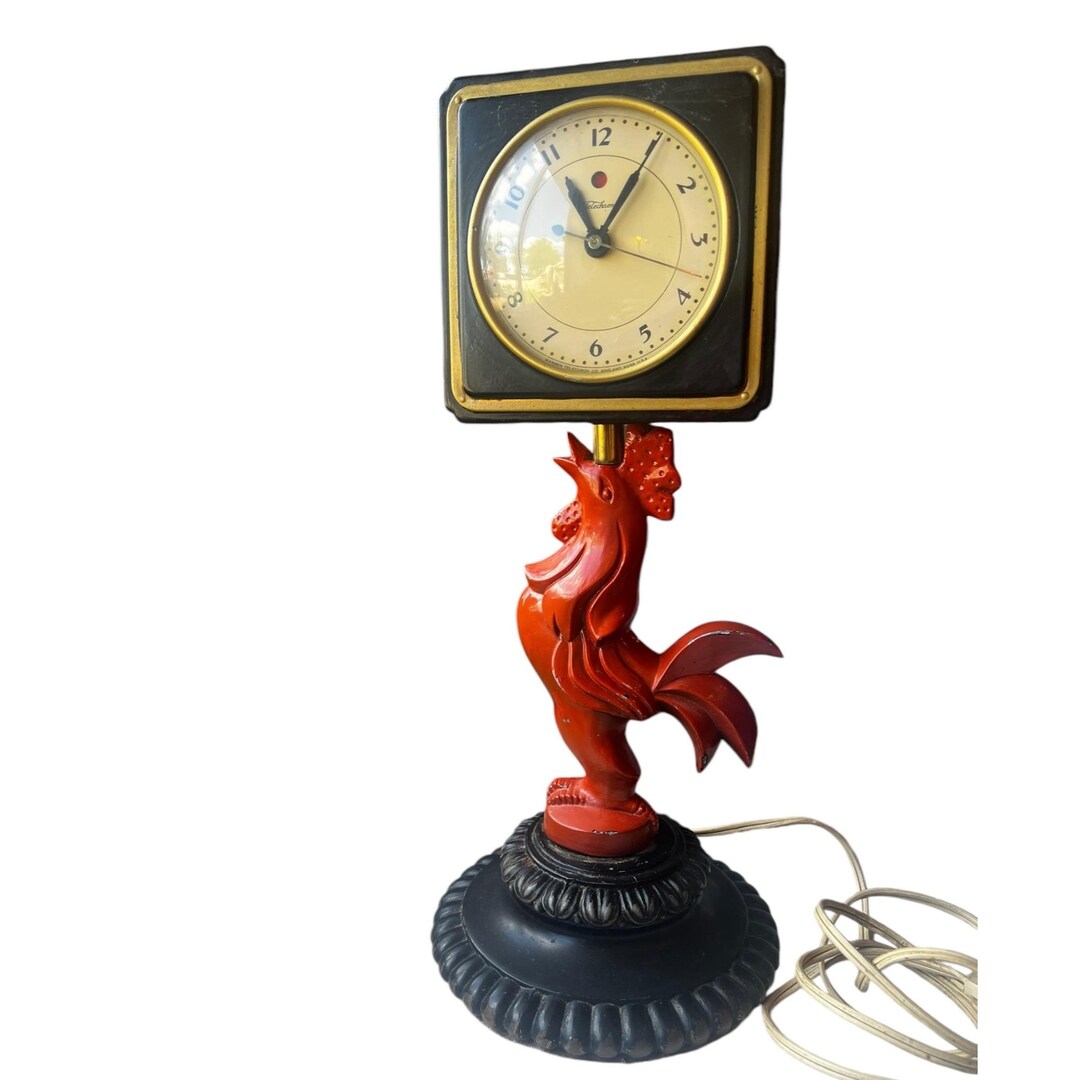 Telechron Vintage Rooster Clock Tested & Works - Etsy