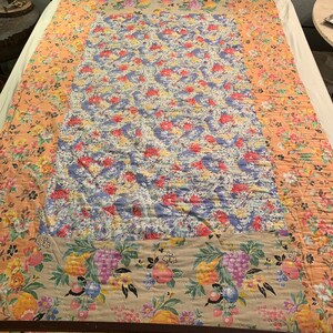 Three Farmhouse 1940s Patchwork Coordinated Matched-fabric Quilts ...