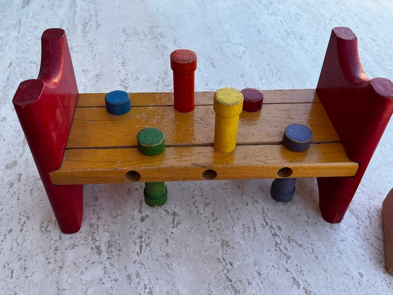 Vintage Playskool Pounding Bench With Malloy A1 - Etsy