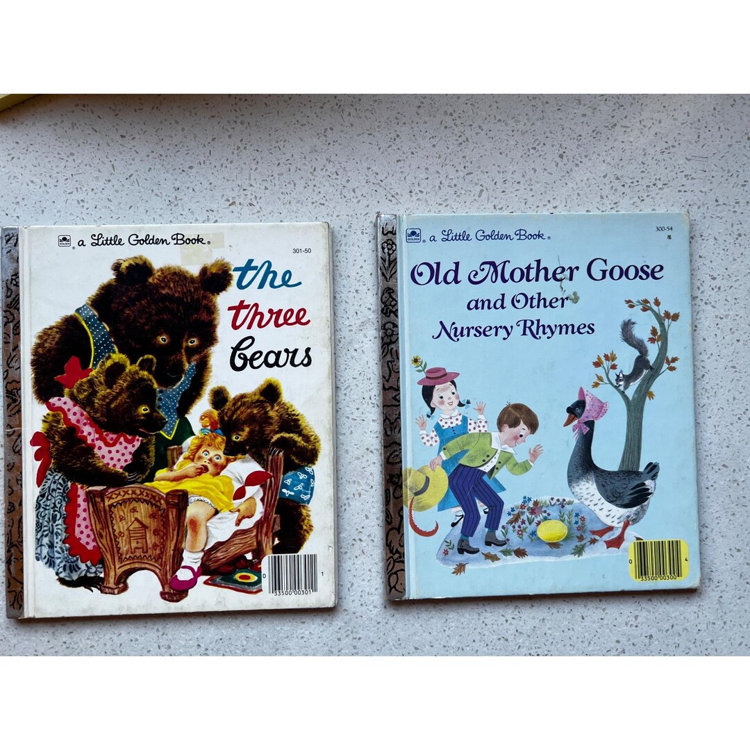 Old Mother Goose 1998 and the Three Bears 1974 Little Golden Story ...