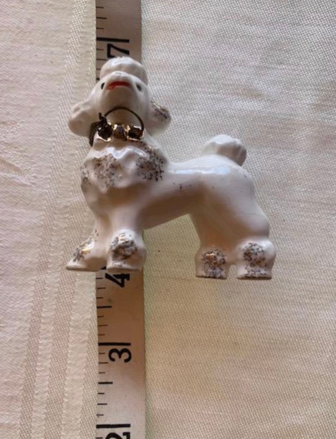 Lefton Spaghetti Poodle Porcelain Gold Trim Accents 1950s - Etsy