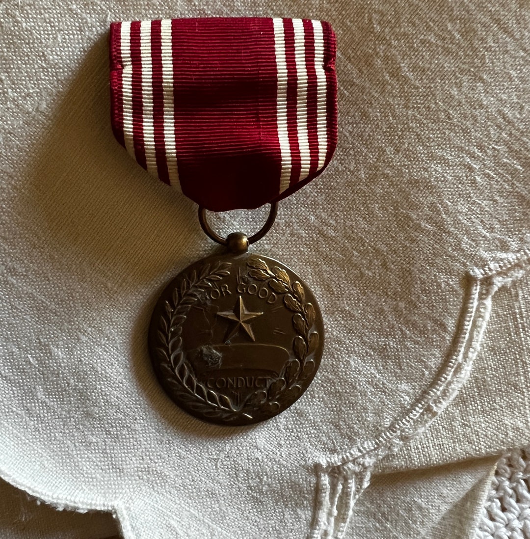 Wwll Army Medal Good Conduct Award Military - Etsy