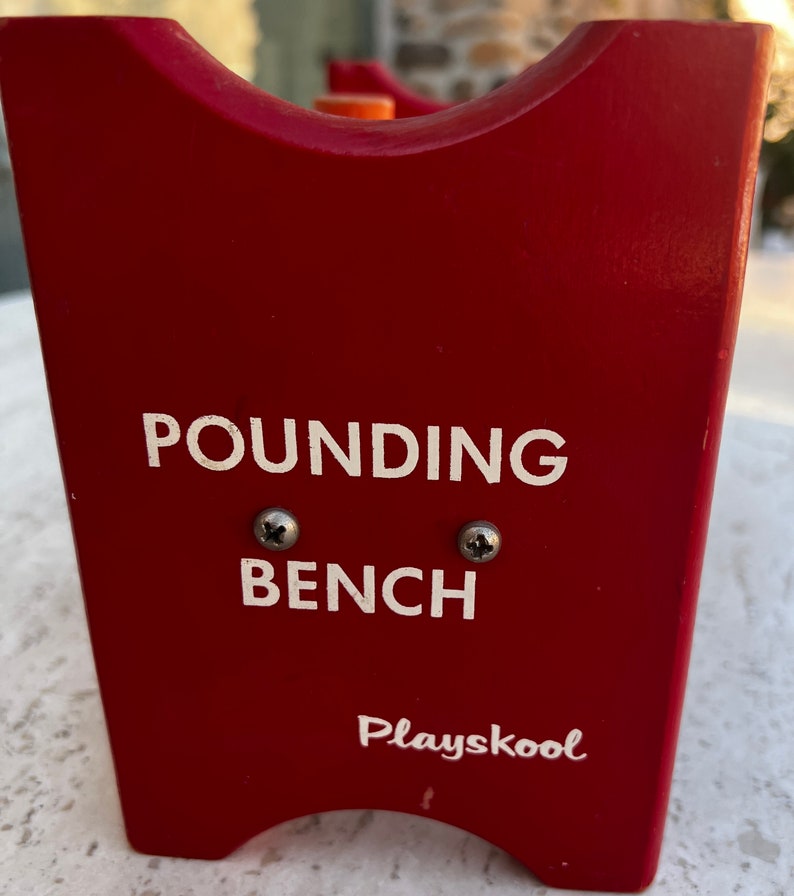 Vintage Playskool Pounding Bench With Malloy A1 - Etsy