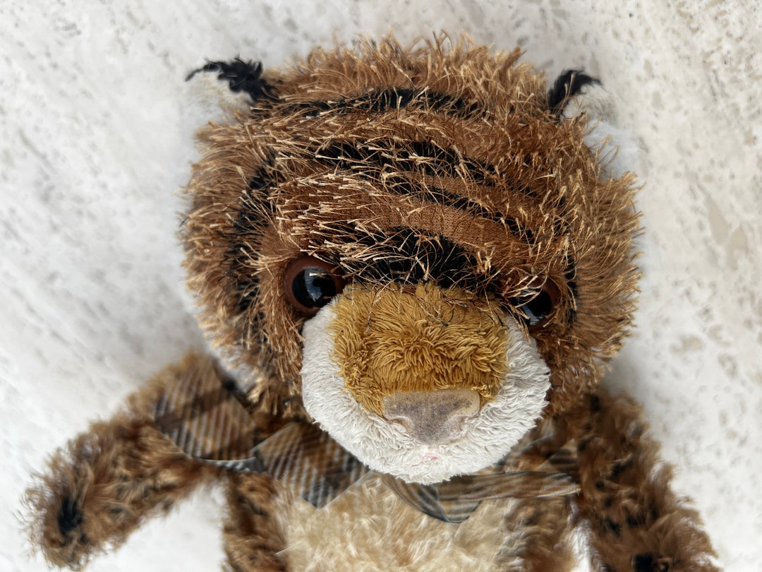 Vintage People Pals Tiger Brown Orange Stripes Soft Plush Toy Childs A5 ...