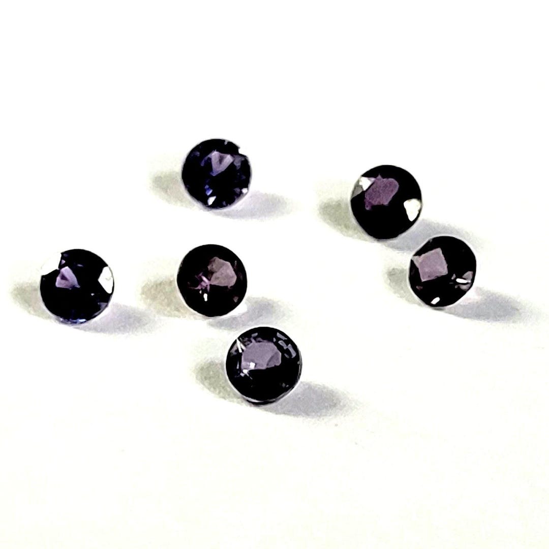 Matched Royal Purple Spinels – 2mm Round Natural Gems, 0.5ctw - Etsy