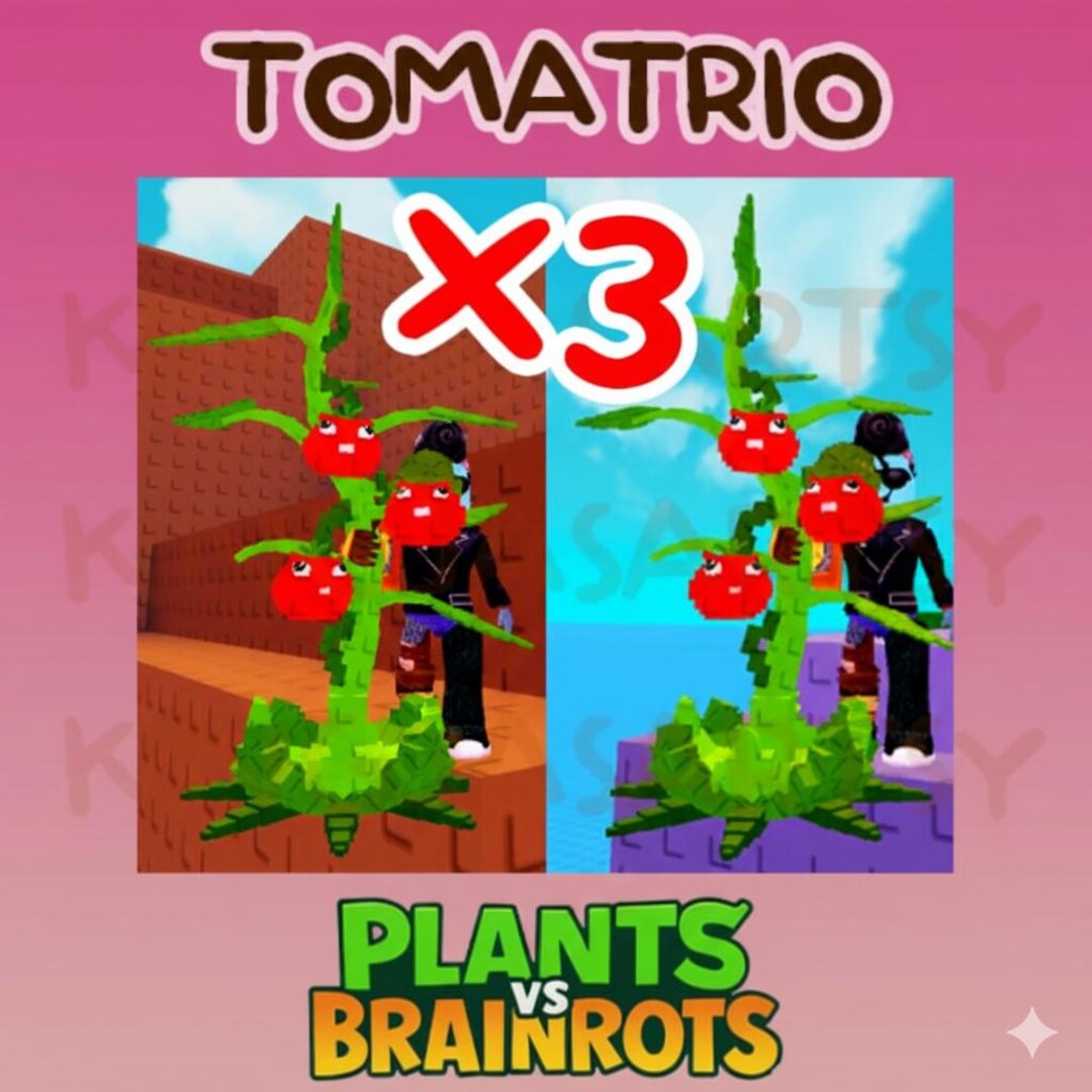 Plants Vs Brainrots TOMATRIO - 3 Pieces | BEST DEAL! - Etsy