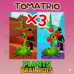 Plants Vs Brainrots TOMATRIO - 3 Pieces | BEST DEAL! - Etsy