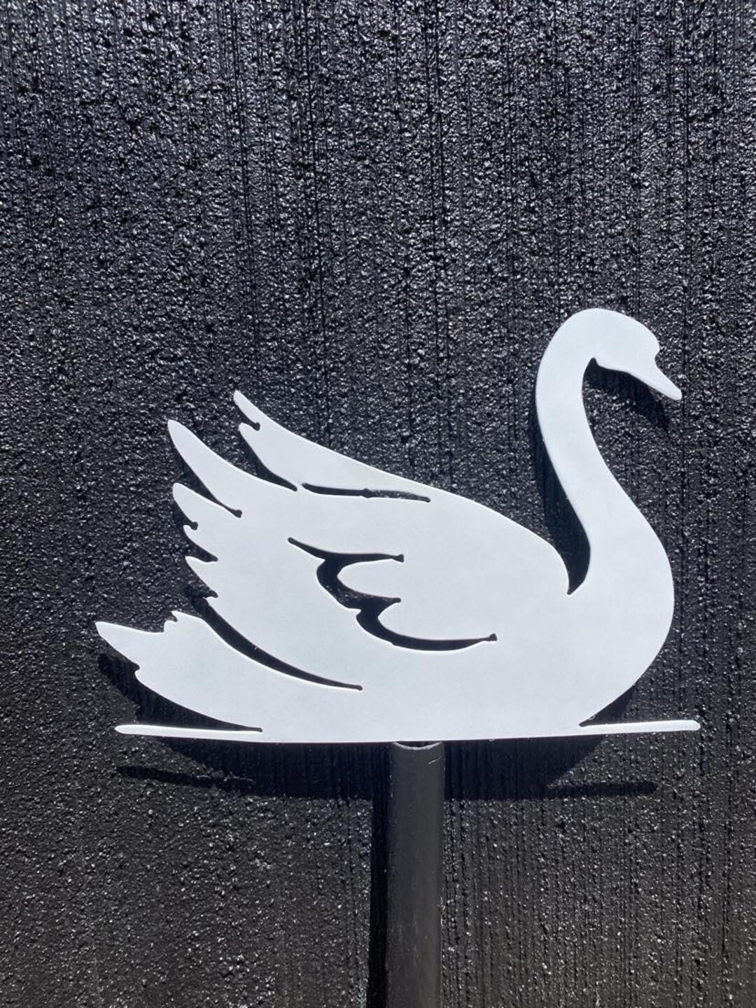 Swan Steel Garden Art, Wall Art, Garden Ornament, Bird Ornament - Etsy