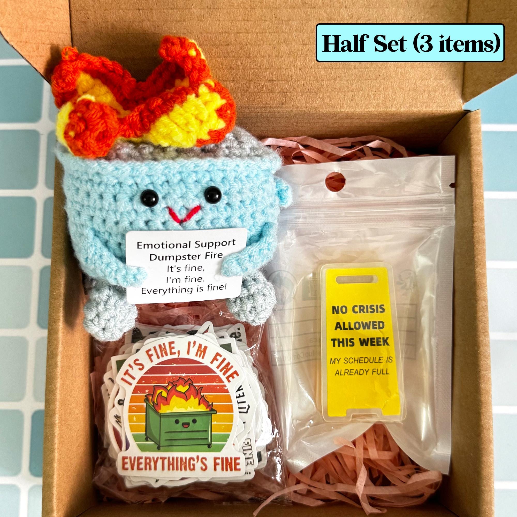 Personalized Coworker Gift Crochet Emotional Support Work Stress Relief ...
