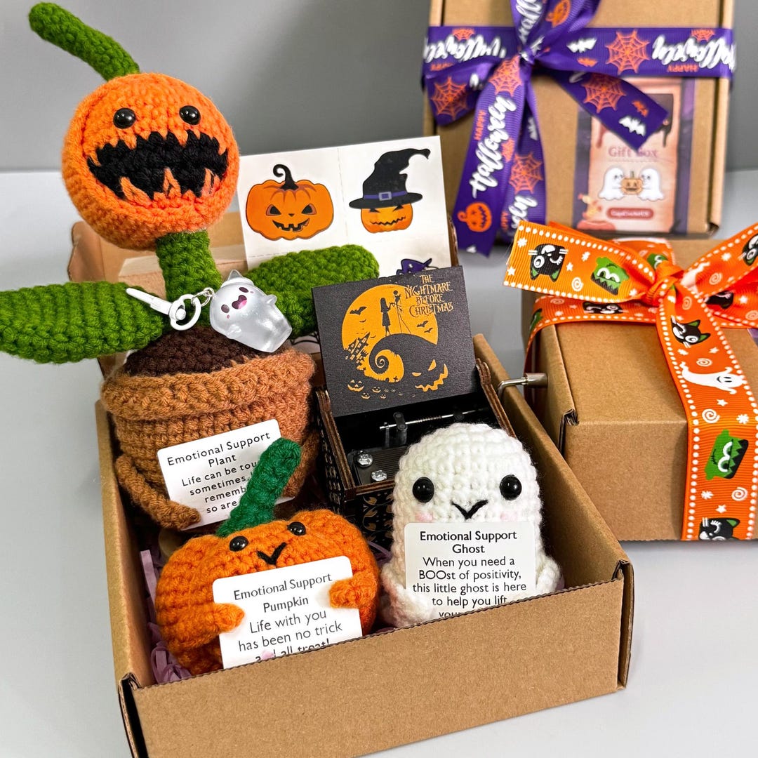 Personalized Halloween Gift Box|trick or Treat Gift Box-crochet ...