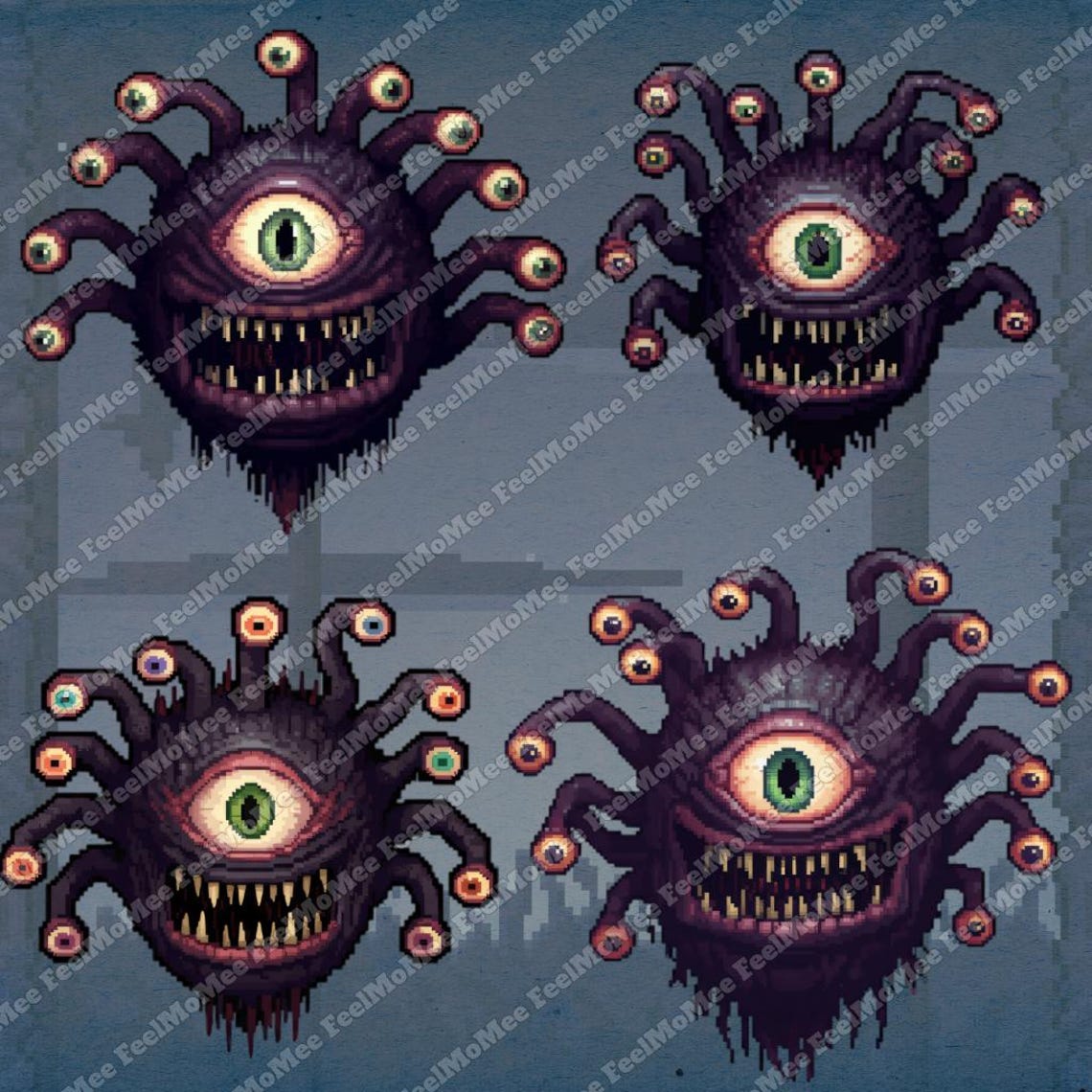 Medieval Fantasy Pixel Art Dungeon Enemy Characters Pack – 40 ...