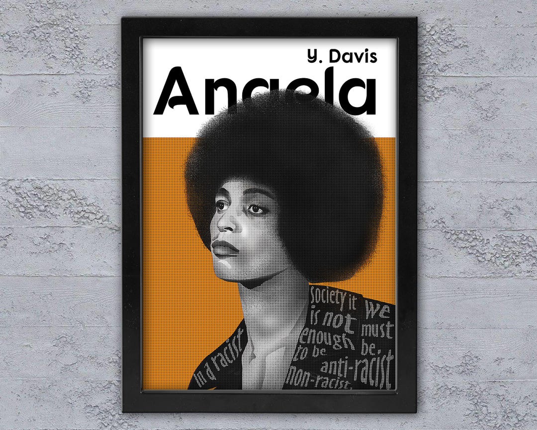 Angela Yvonne Davis Quote Framed Wall Art American Political Activist ...