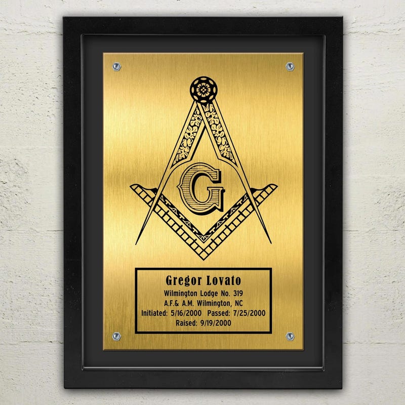 Plaque Masonic Custom - Etsy