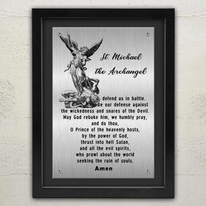 St Michael Prayer on a Plaque - Etsy
