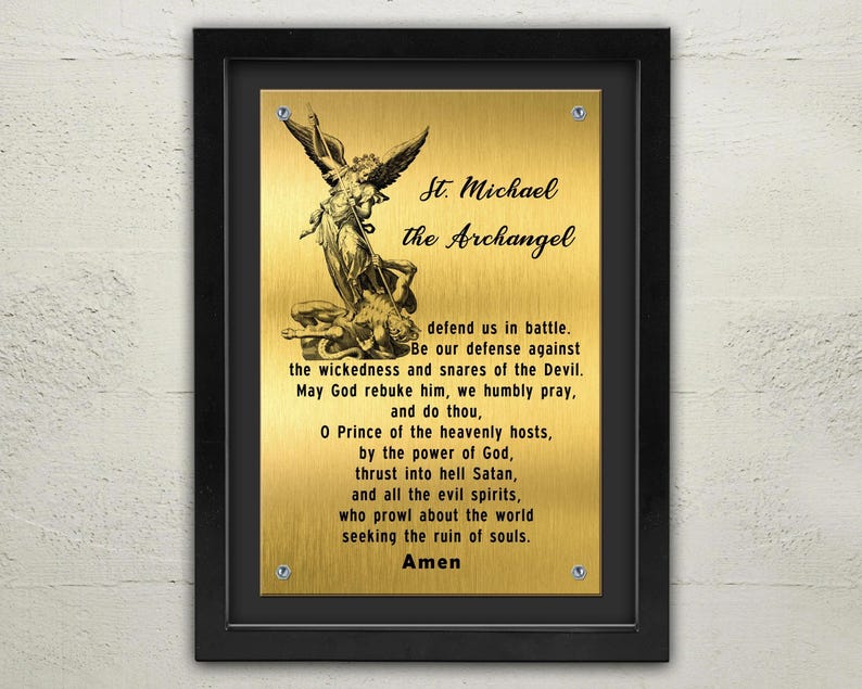 St. Michael the Archangel | Religious | Christian | Framed Plaque ...