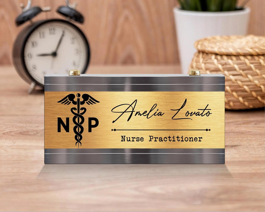 Personalized Nurse Practitioner Desk Name Sign, Nurse Practitioner Desk ...