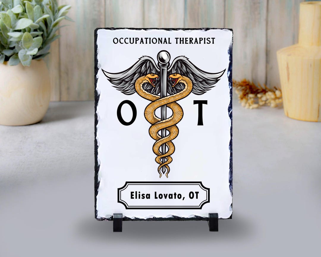 Personalized Rock Desk Name Plate: Occupational Therapist Gift - Etsy