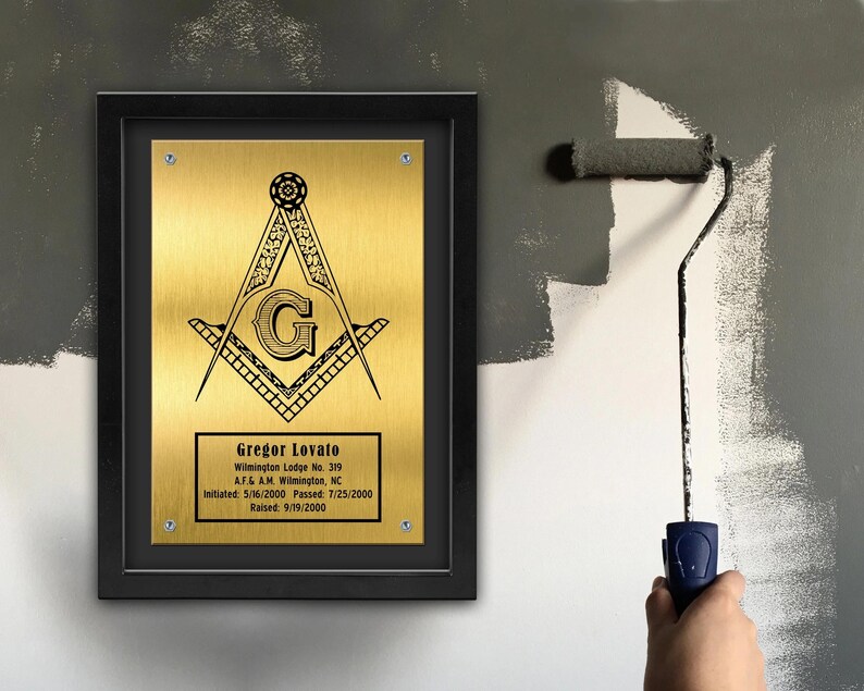 Mason, Masonic, Freemasons Custom Framed Plaque, Masonic Award - Etsy