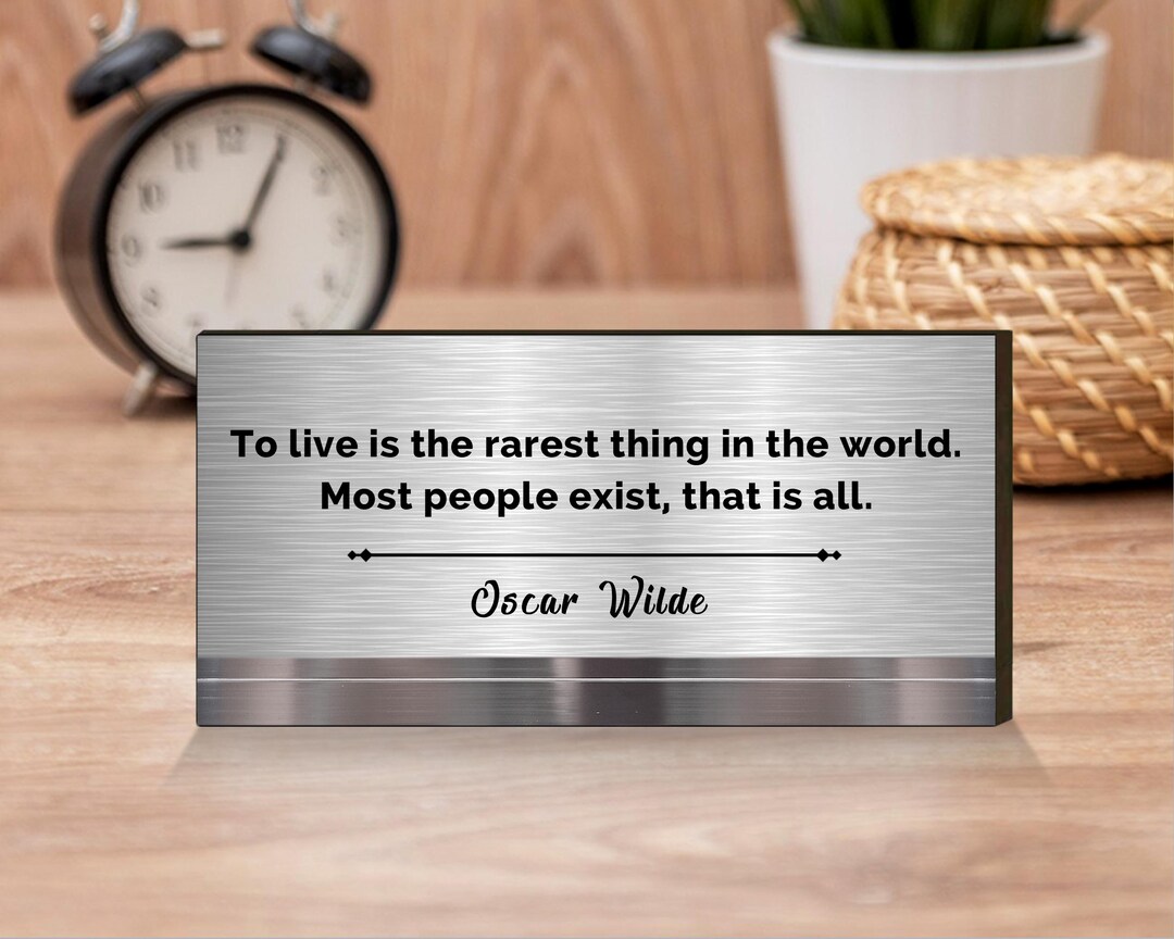 Personalized Quote, Motivational Quotes Sign, Mindfulness Gift, Brainy ...