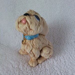 Vintage Pendelfin Tammy Dog Stonecraft Figurine, Blue Collar - Etsy