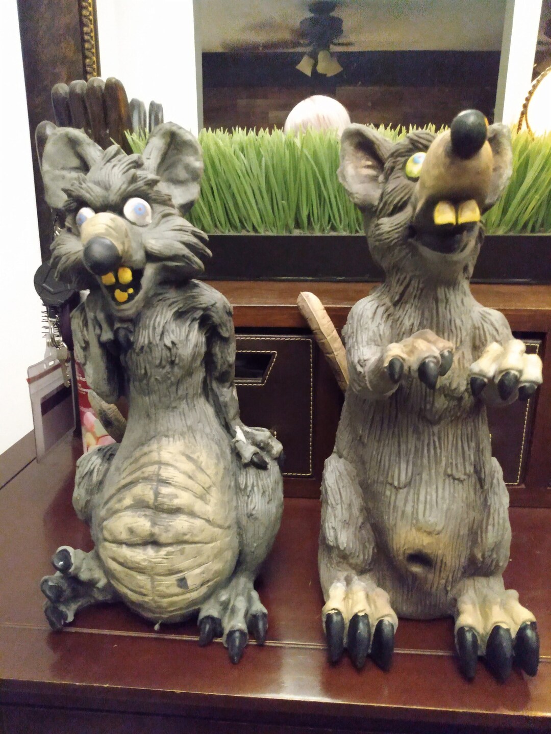 Set of 2 Large Latex Rubber Rats Seasons - Etsy