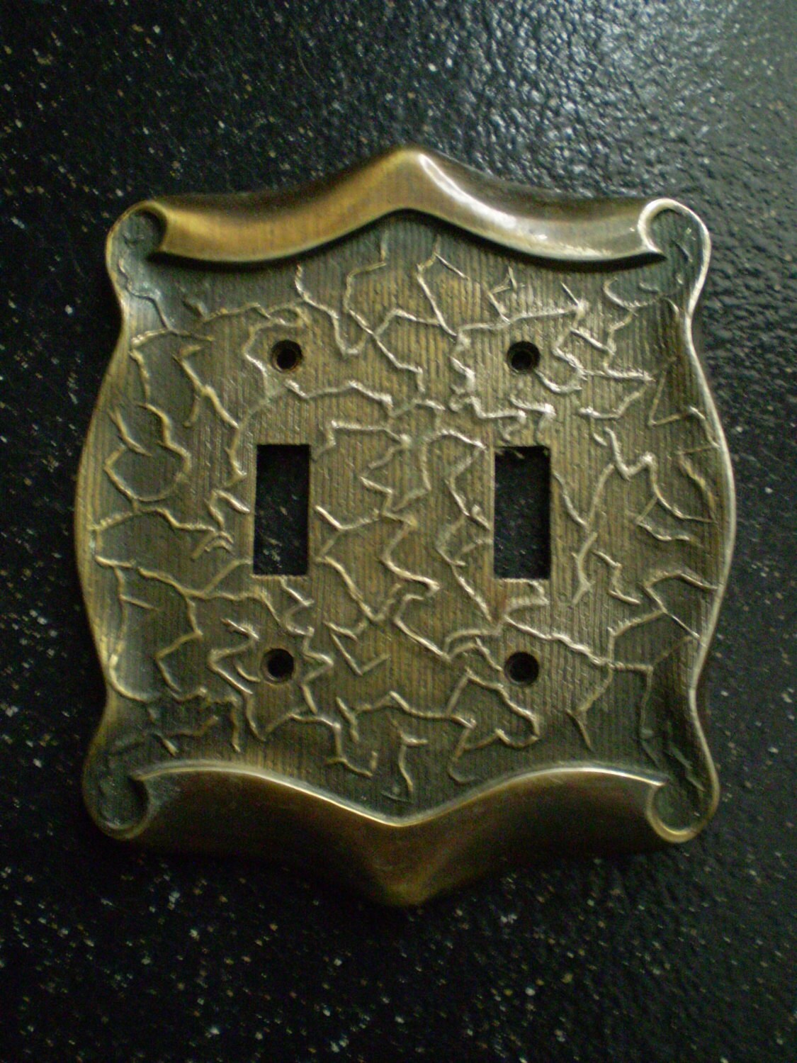 Set of Three Vintage Double Toggle Light Switch Plate and - Etsy