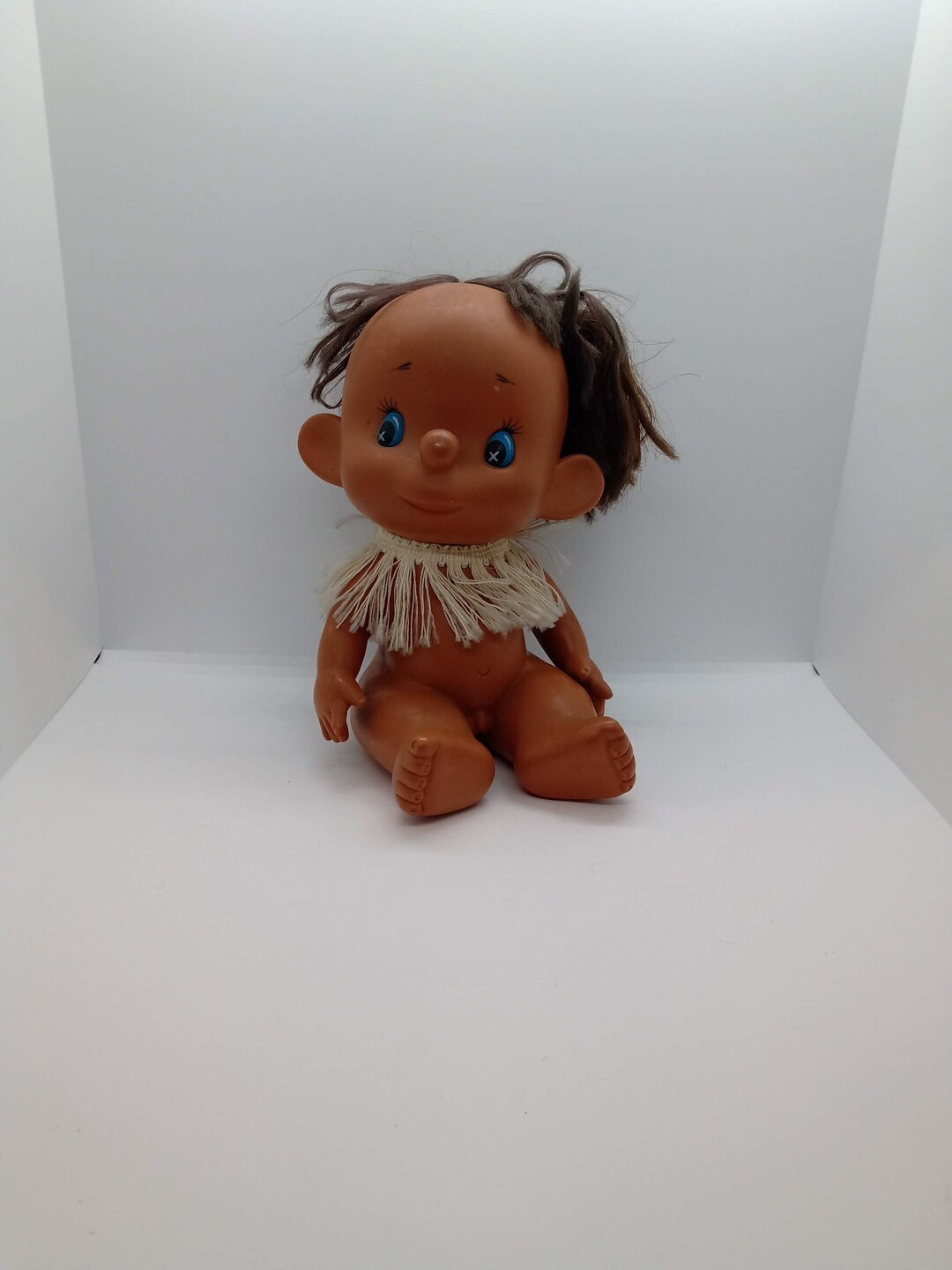 Vintage LARGE Male SOFUBI Doll Sassy Emotion Anekona Doll Hula Doll ...