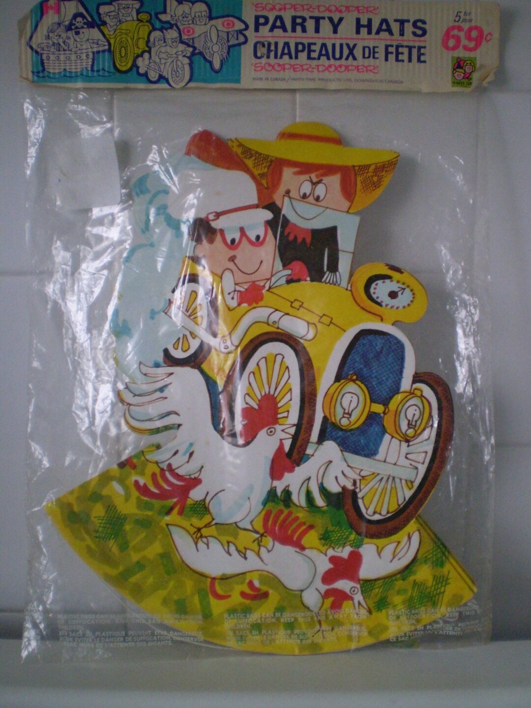 Vintage Birthday Party Hats 1970's by Party Time Products Ltd in Canada ...