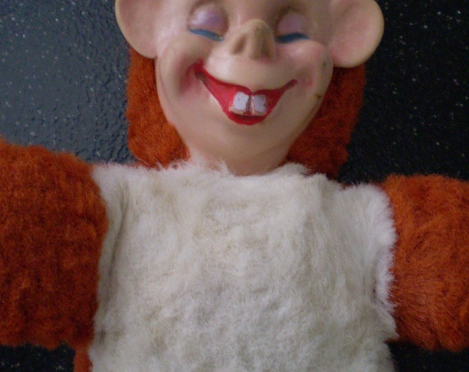 Sale BIZARRE STRANGE Vintage Plastic Face Stuffed Toy Doll - Etsy