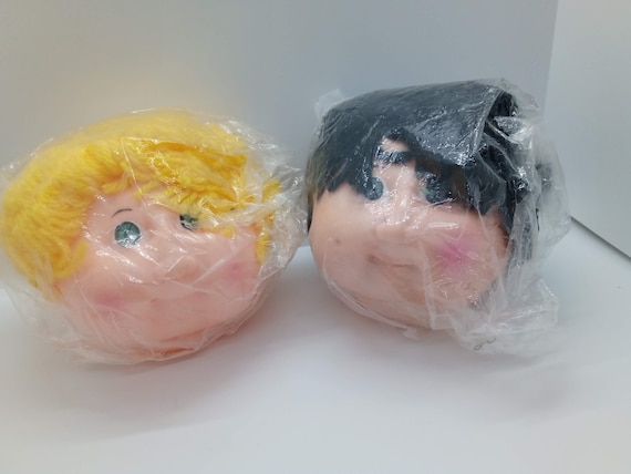 Vintage Cabbage Patch Kids Doll Head and Hands Yarn Hair - Etsy