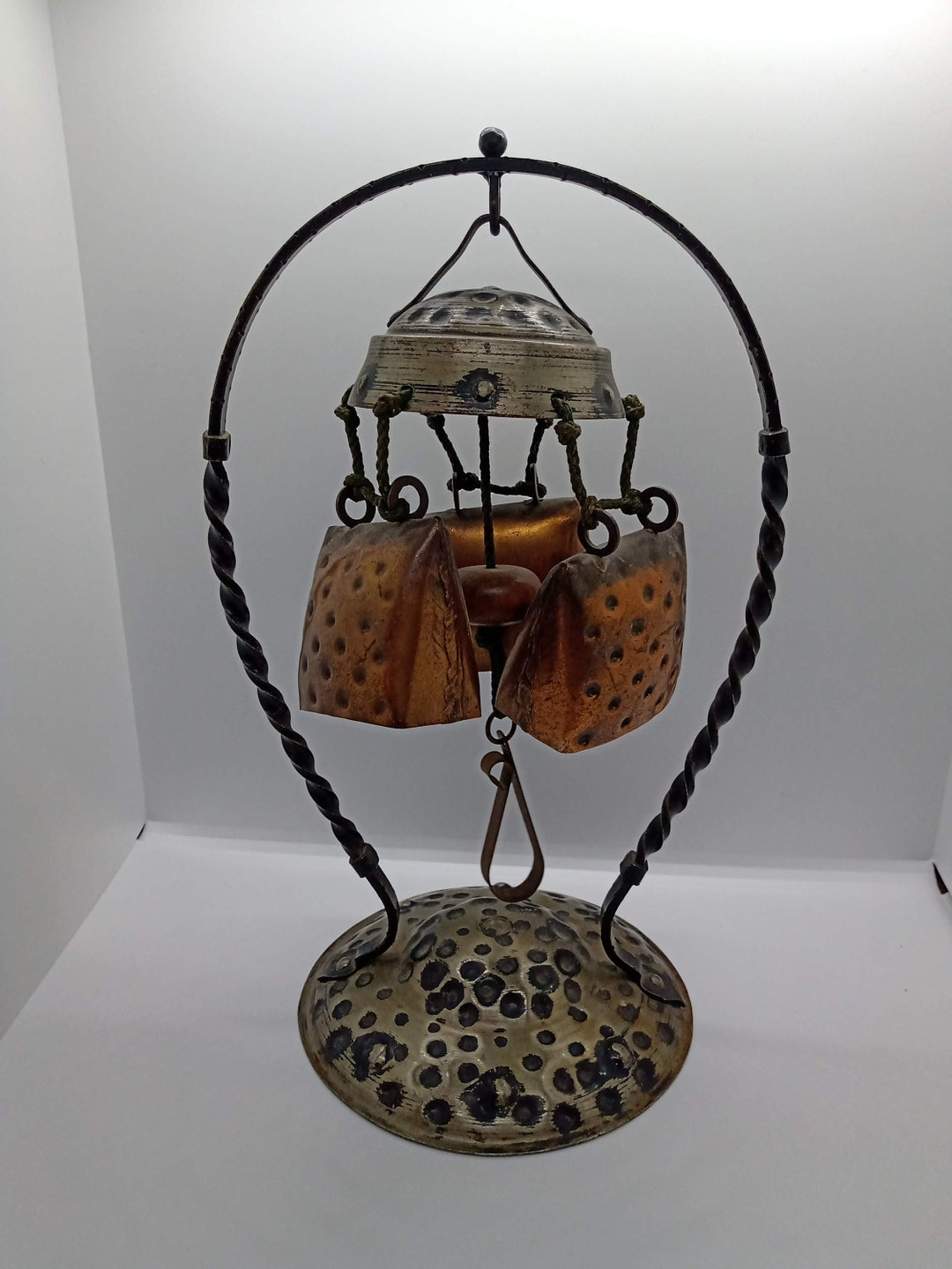 Vintage Rustic Metal Copper Table Bells Dinner Bells - Etsy