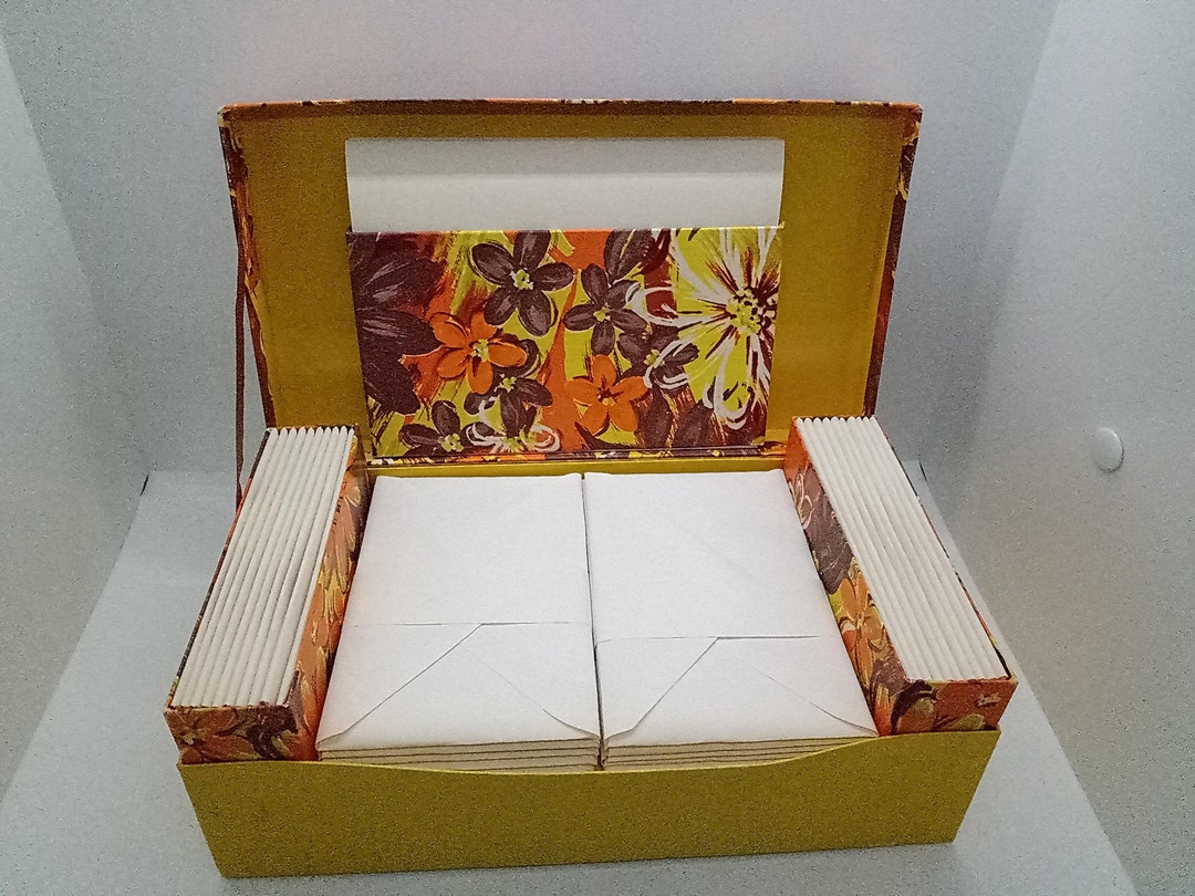 Vintage Retro Box of Paper Envelopes Stationary Box - Etsy